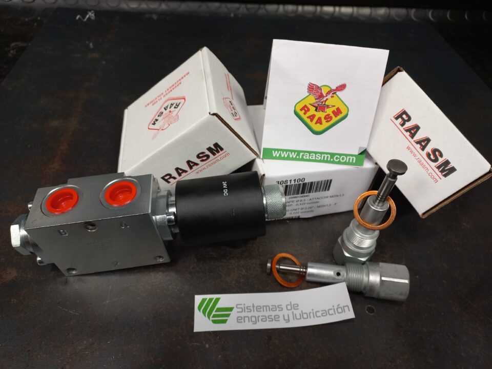 SISTEMA DE ENGRASE RAASM CONTROL ELECTRO VALVULA